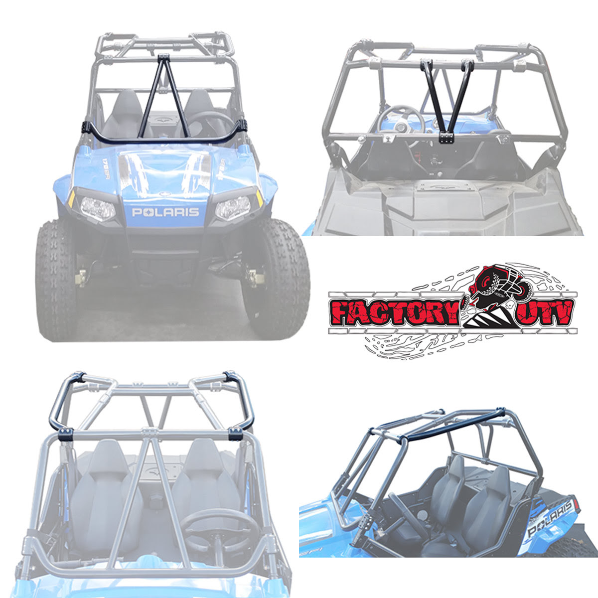 Factory UTV Polaris RZR 170 Complete Roll Cage Upgrade Kit - UTVWeekly ...